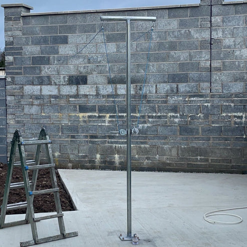 T-bar to wall base plate – Clothes Lines Ireland